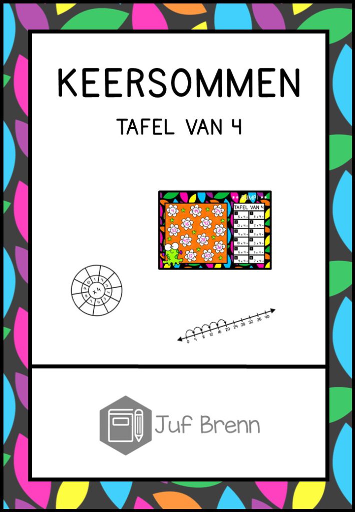 KEERSOMMEN: TAFEL VAN 4 - Juf Brenn