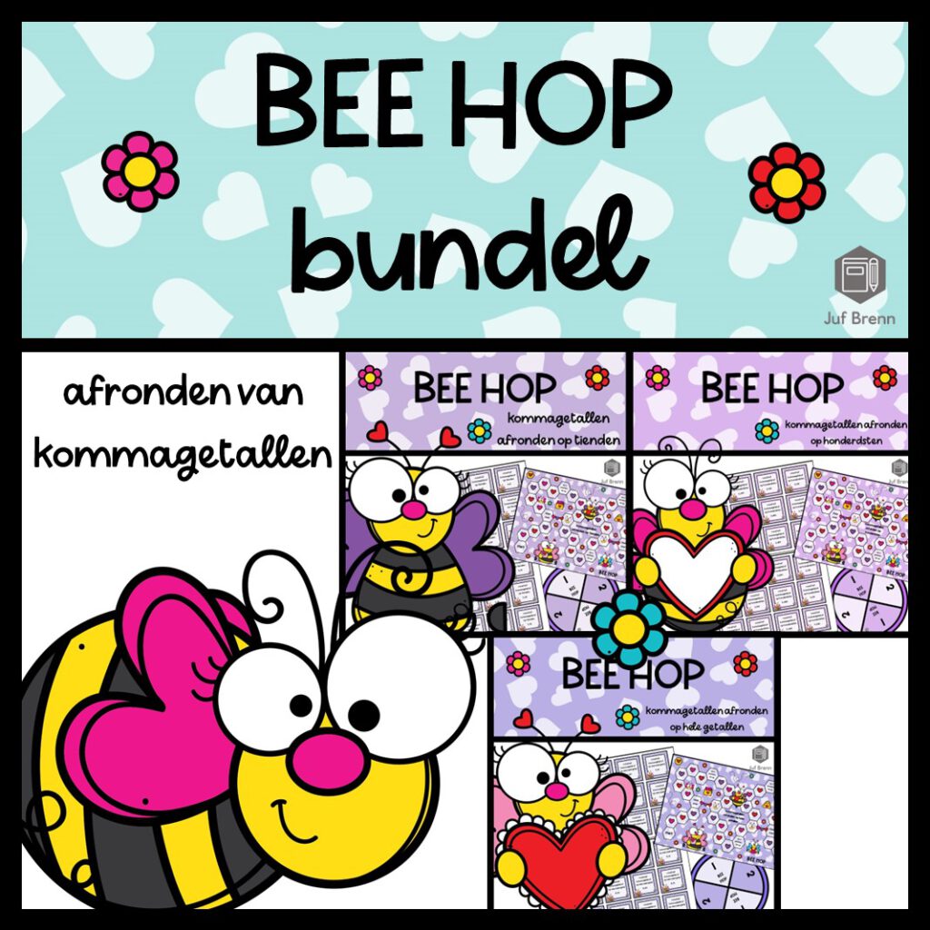 BEE HOP BUNDEL AFRONDEN VAN KOMMAGETALLEN - Juf Brenn