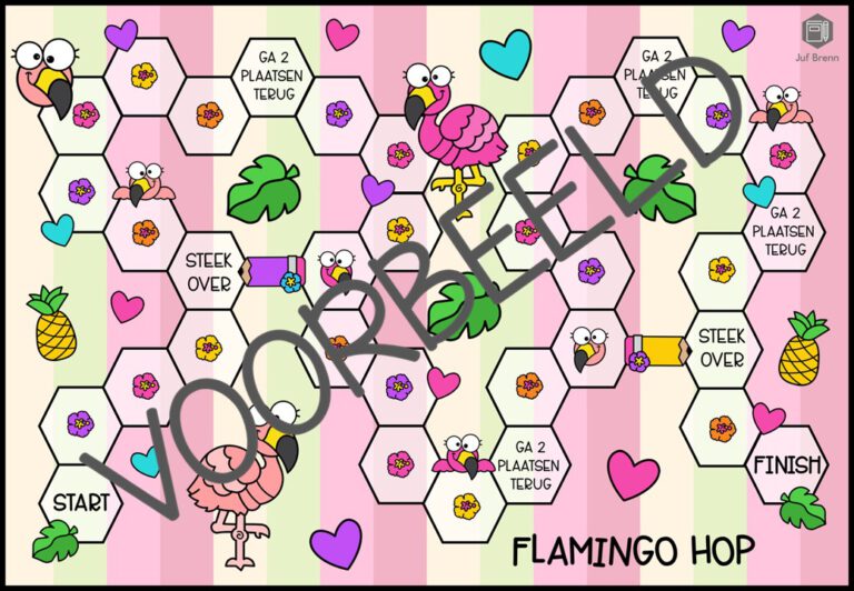 FLAMINGO HOP CREATE YOUR OWN - Juf Brenn
