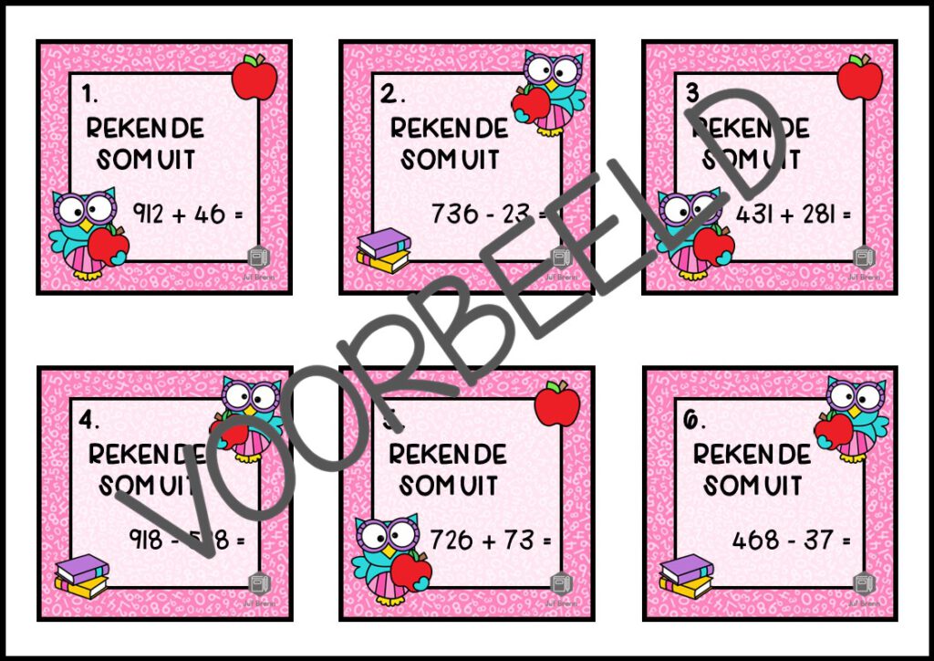 REKENEN IN DE RUIMTE WIG 5 GROEP 6 BLOK 1 OPTELLEN EN AFTREKKEN TOT ...