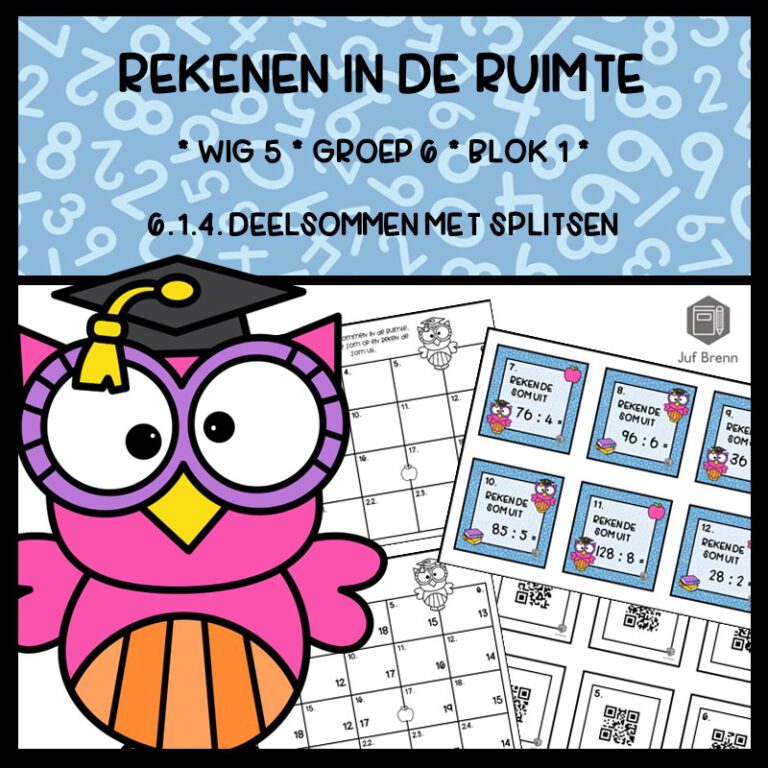REKENEN IN DE RUIMTE WIG 5 GROEP 6 BLOK 1 DEELSOMMEN MET SPLITSEN - Juf ...