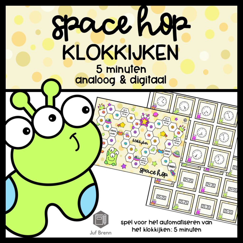 SPACE HOP: KLOKKIJKEN 5 MINUTEN - Juf Brenn