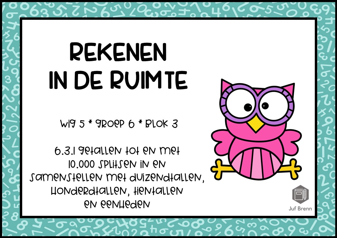 REKENEN IN DE RUIMTE WIG 5 GROEP 6 BLOK 3 GETALLEN TOT 10.000 SPLITSEN ...