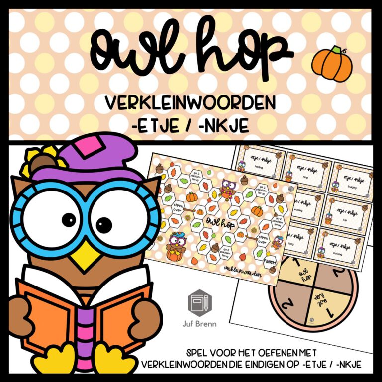 OWL HOP: VERKLEINWOORDEN ETJE / NKJE - Juf Brenn