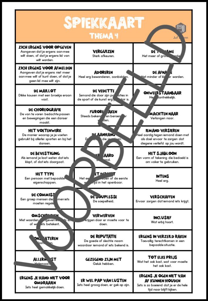 TAAL ACTIEF WOORDEN BATTLE GROEP 8 THEMA 4 - Juf Brenn