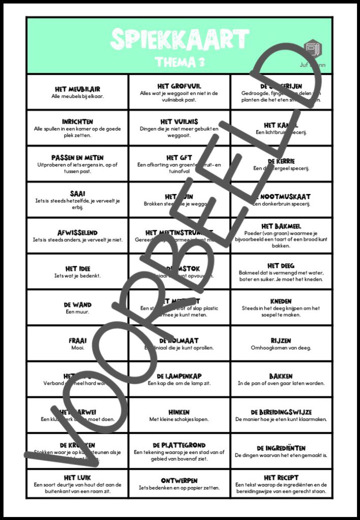 TAAL ACTIEF WOORDEN BATTLE GROEP 4 THEMA 3 - Juf Brenn