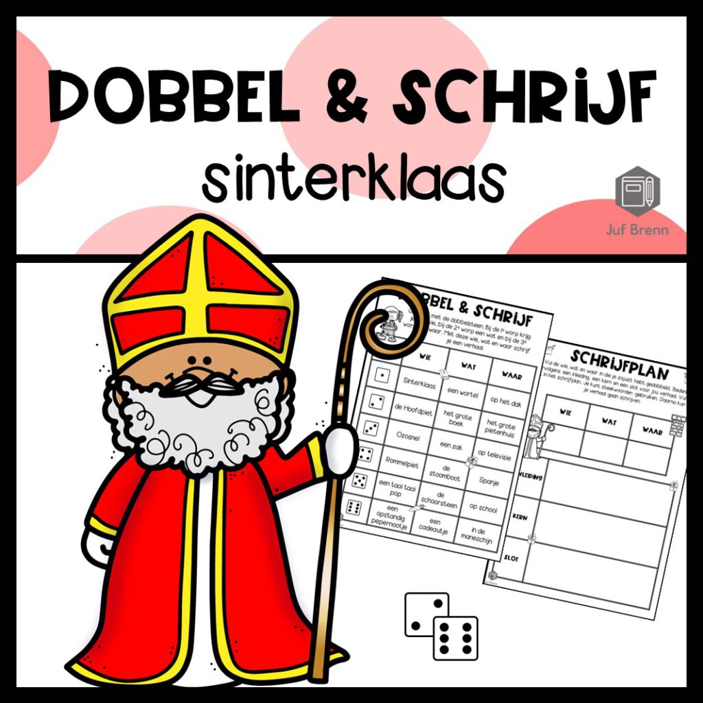 DOBBEL & SCHRIJF SINTERKLAAS - Juf Brenn