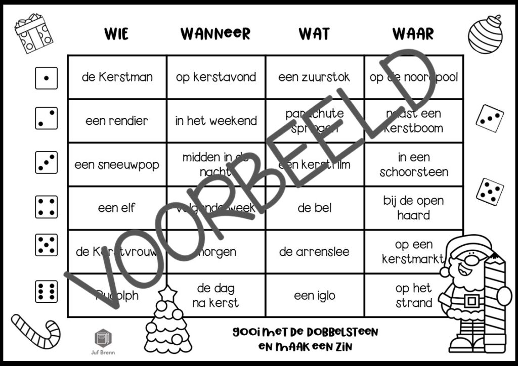 ZINNEN DOBBEL KERST - Juf Brenn