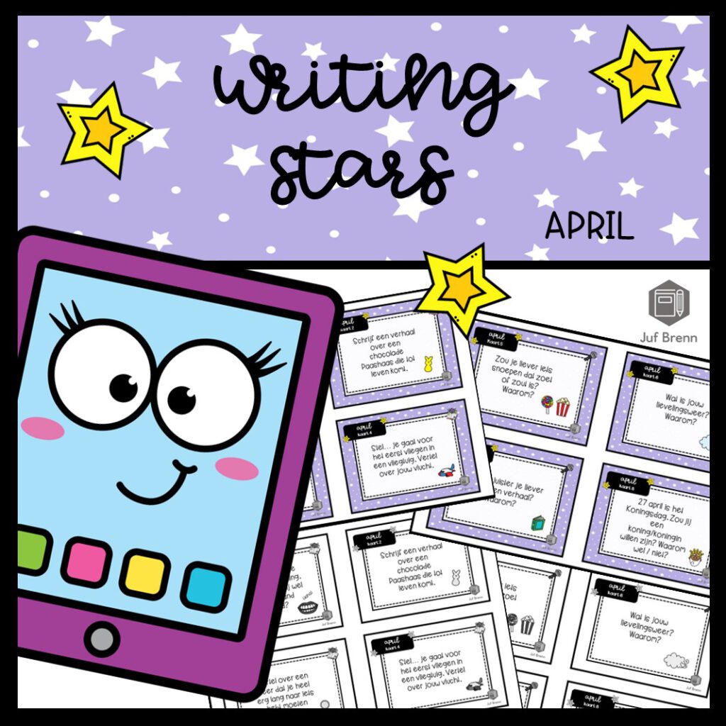 WRITING STARS APRIL - Juf Brenn