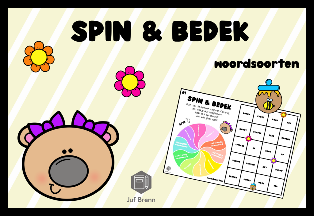 SPIN & BEDEK: WOORDSOORTEN Juf Brenn