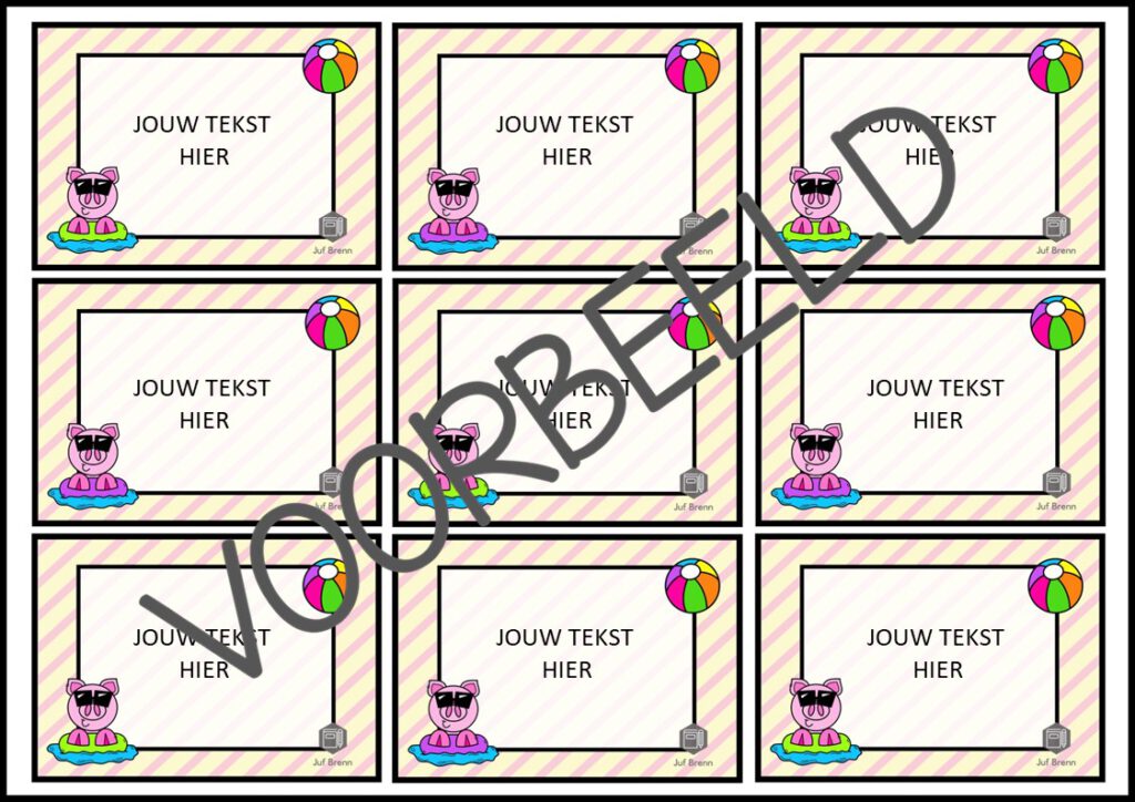 PIG HOP CREATE YOUR OWN - Juf Brenn