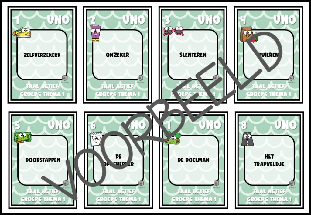TAAL ACTIEF VERSIE 5 UNO GROEP 5 THEMA 1 - Juf Brenn